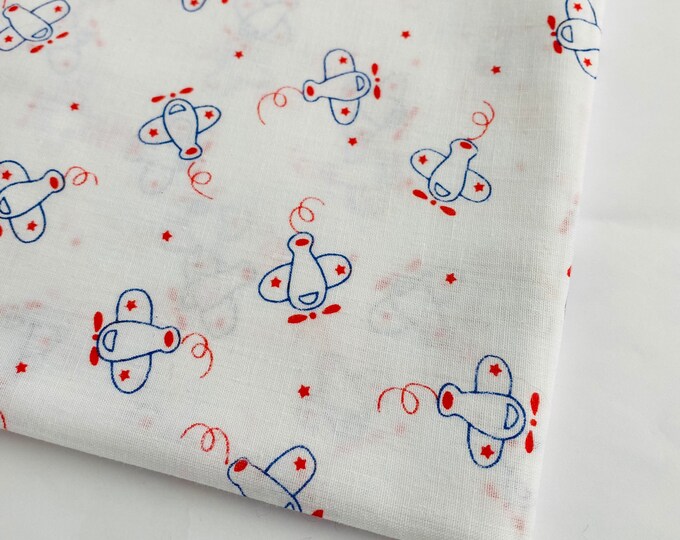 Vintage Aircraft Fabric Wwii Bomber in Grey by Pennyroyal Vintage ...