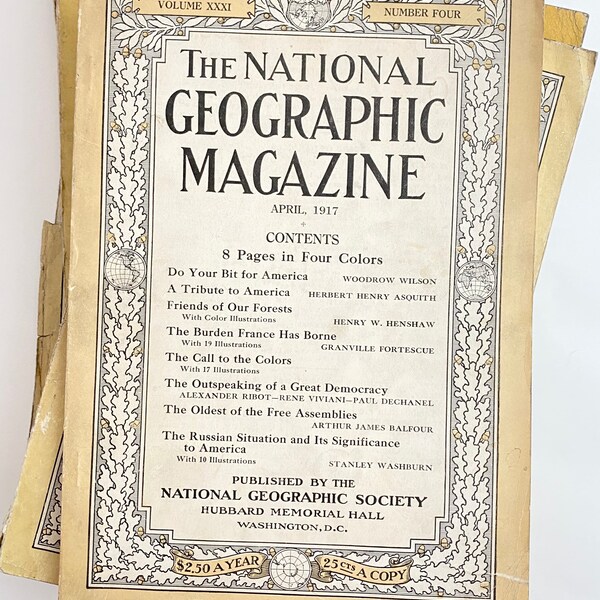 National Geographic Magazines - Etsy