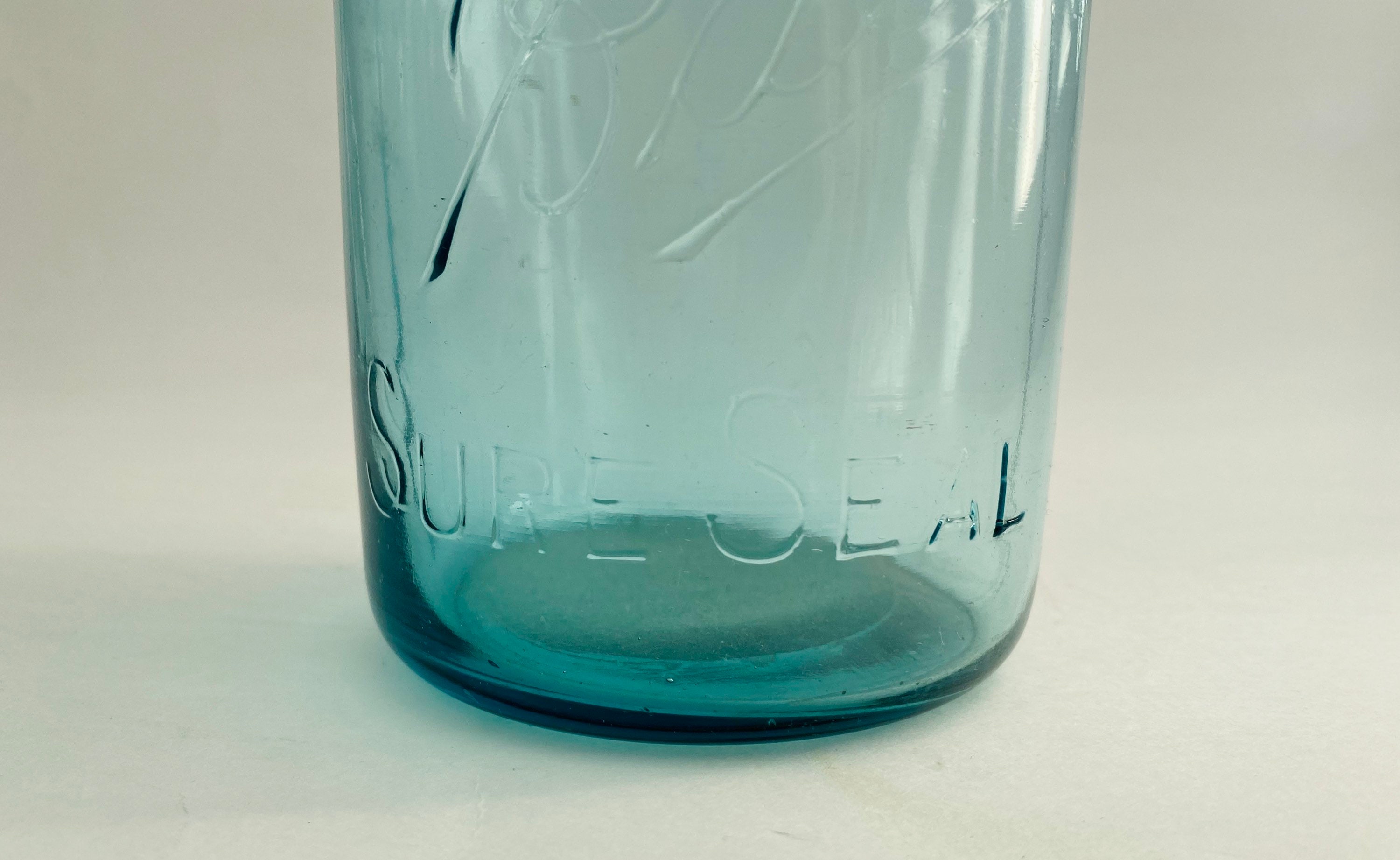 Vtg Blue Sure Seal Mason Ball Jar - Etsy