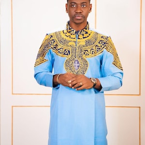 Biyi African Men Embroidered Suit, African Men Outfit, African Men ...