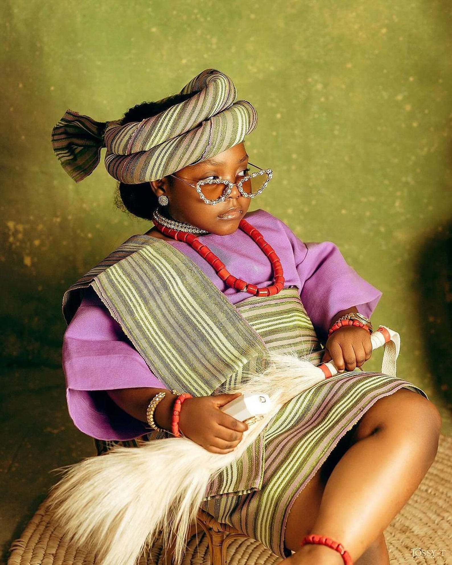 Handmade Aso Oke Birthday Dress: Baby Girl Buba, Iro and Gele - Etsy