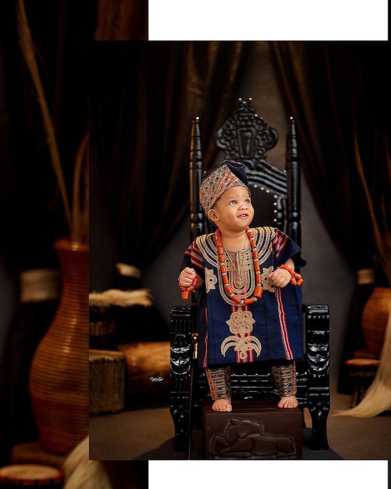 Luil African Kid Clothing,african Boys Sets, Shirt and Trousers With ...