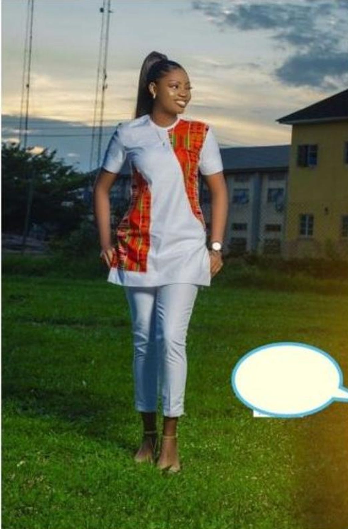 Lai African Women Complete 2pieces Shirt and Tunic Outfits, African ...
