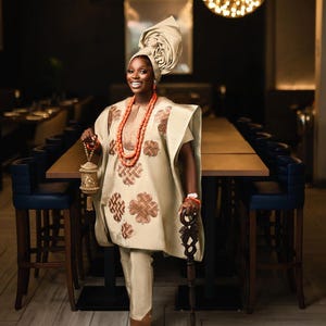 Women Dansiki Aso Oke Attire With Gele, Women Luxurious Wear, Women ...