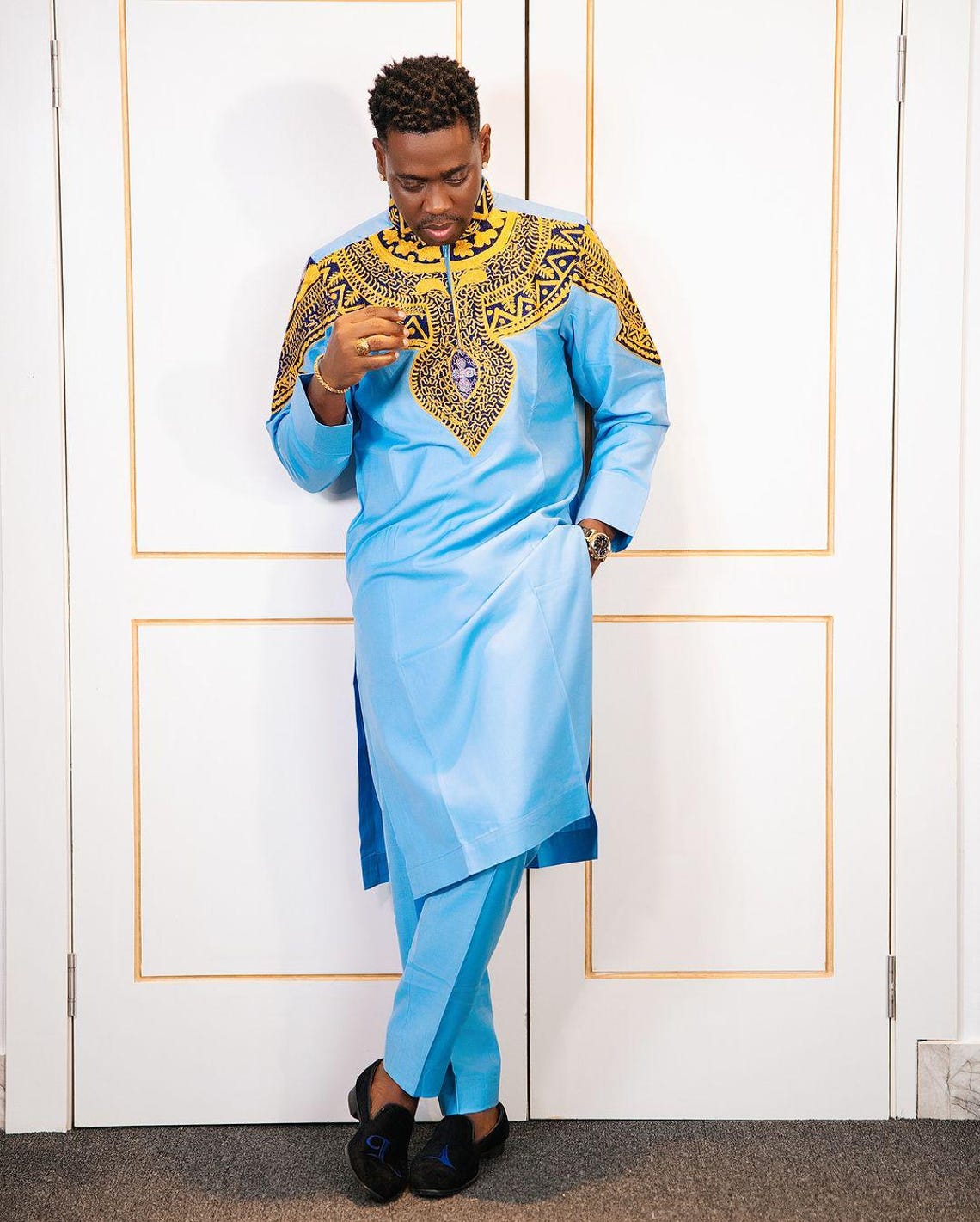 Biyi African Men Embroidered Suit, African Men Outfit, African Men ...