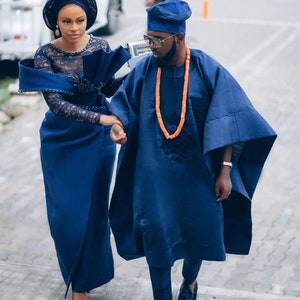 Tola African Couples Complete Traditional Outfit, African Women Suit ...