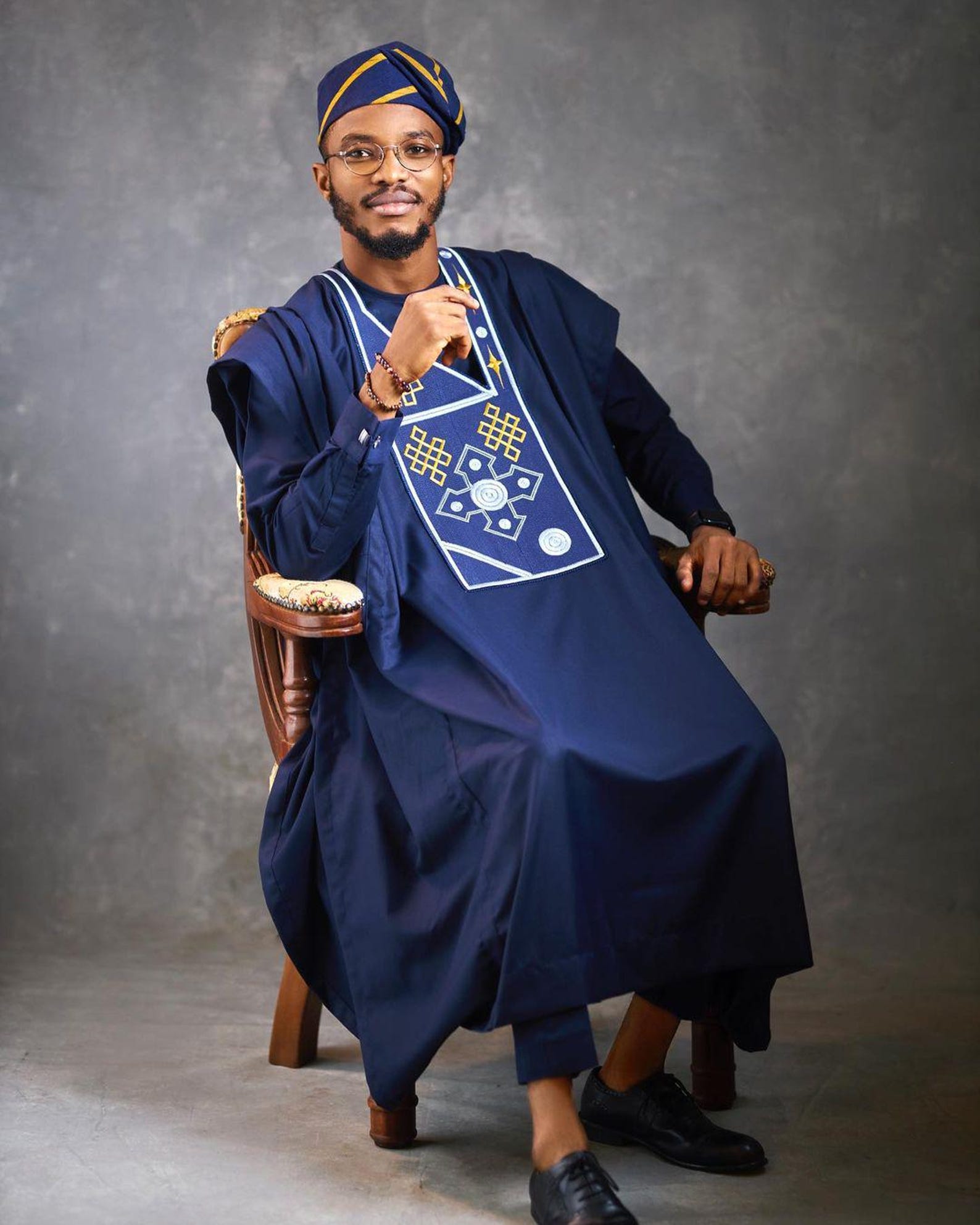 Agbada African Men's Clothing, African Wedding Attire Groom Suit Guests ...