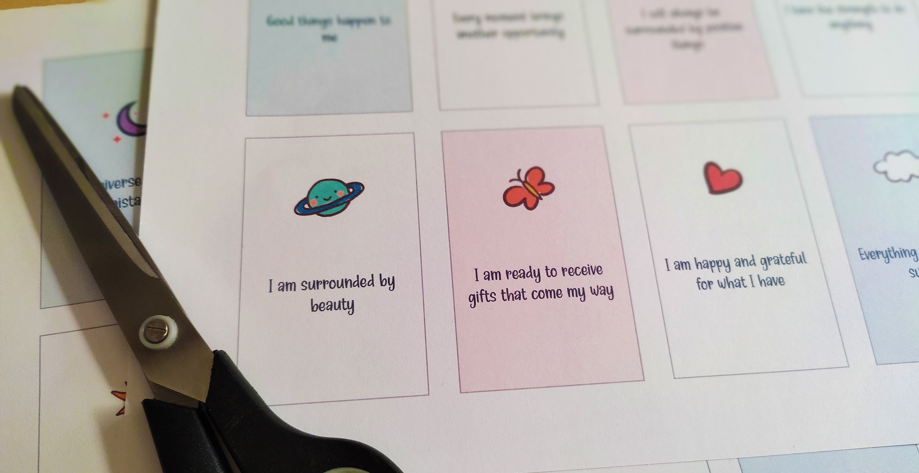 Positive Affirmation Cards Self Love Deck Self Care Cards Etsy Uk
