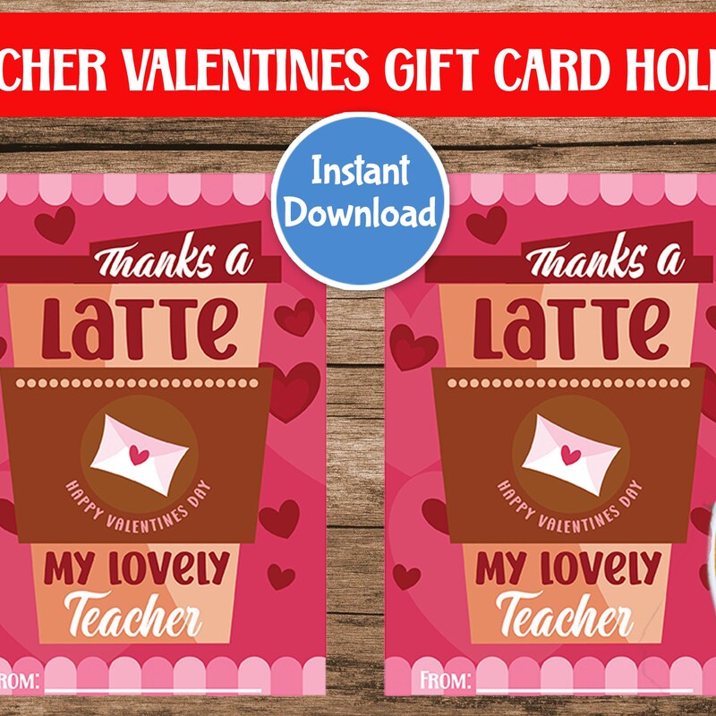 Teacher Valentine Card - Etsy