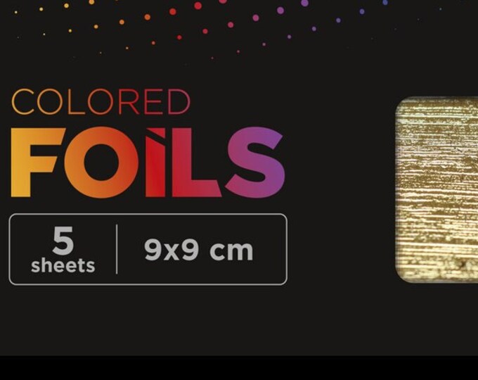 Pentart Colored Foil Sheets 14x14 Cm 5 Sheets/pack, Baroque Gold | DIY ...