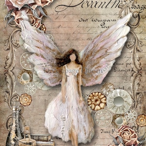 Decoupage Queen A4 Rice Paper Angels Among Us - Etsy