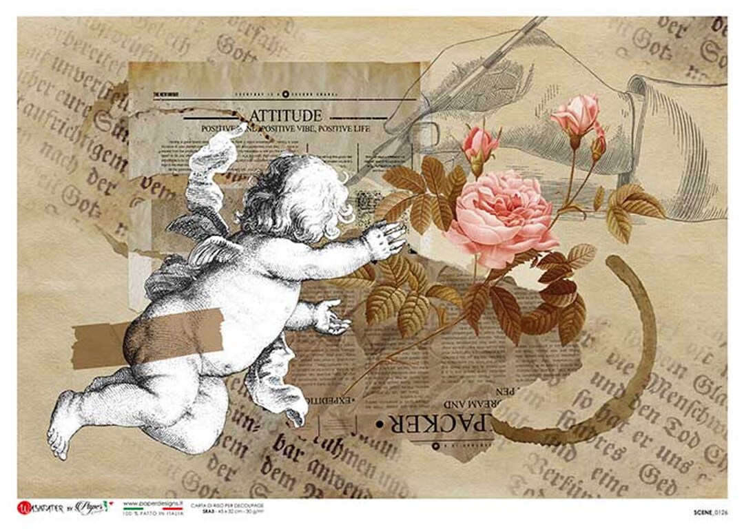 Paper Designs Washipaper A4 Rice Paper for Decoupage Scene 0126 - Etsy