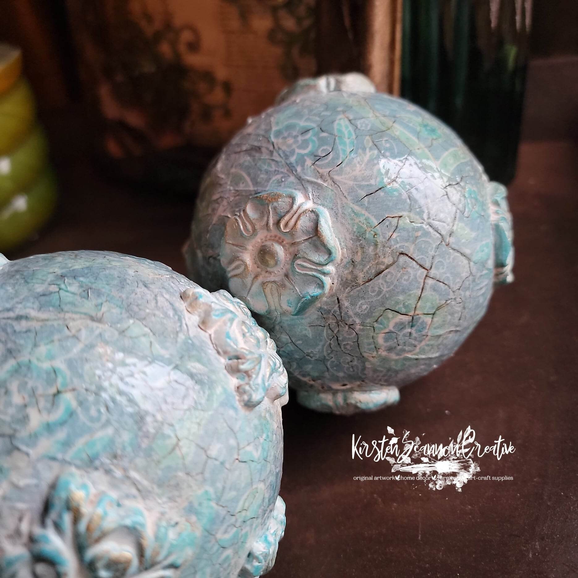 Vintage Style Decor Sphere Trio Table Décor Home Décor - Etsy