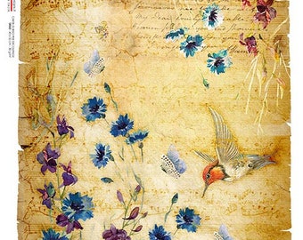 Paper Designs Washipaper Watercolor Portrait Rice Paper Decoupage A4 ...