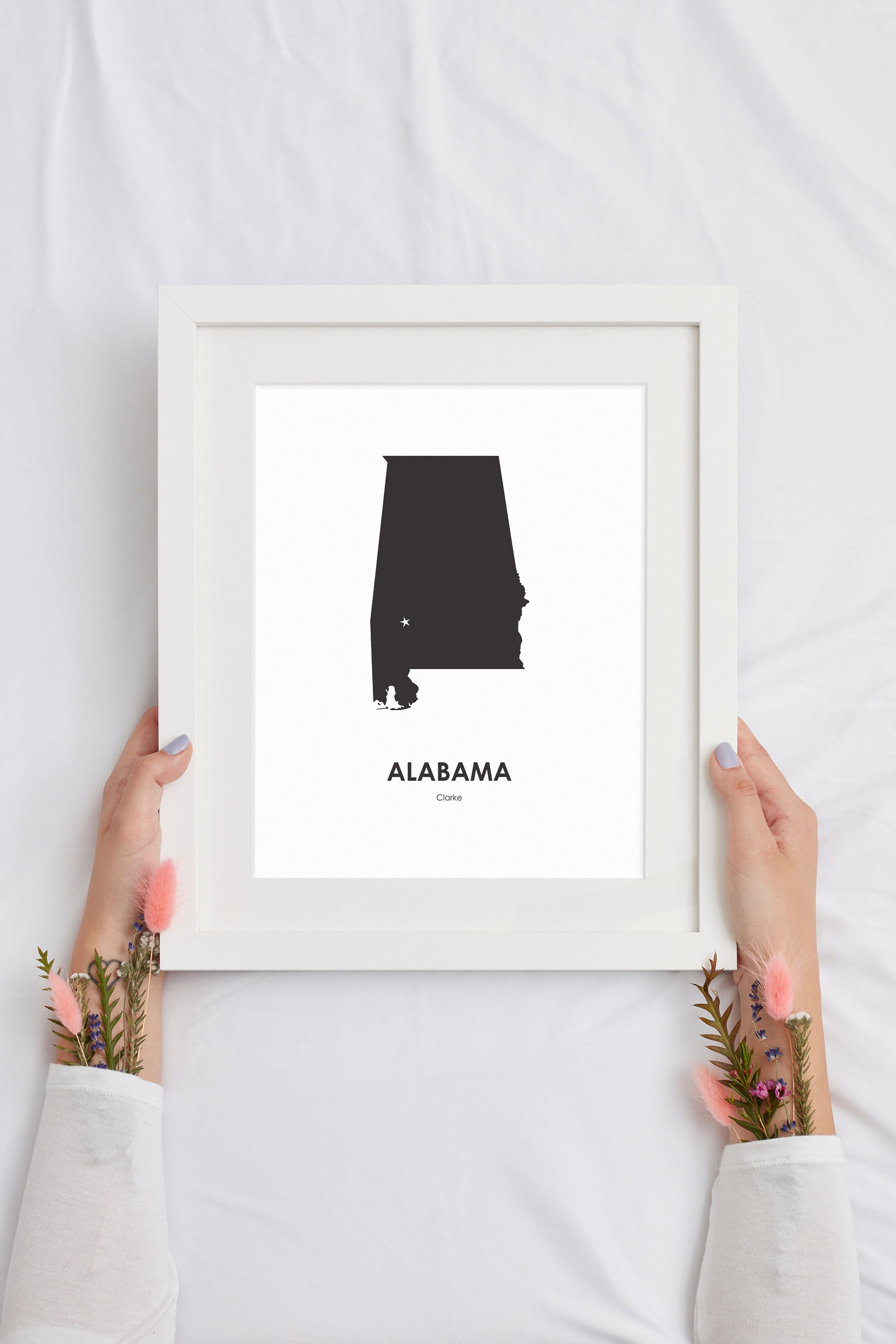 Custom State Map Digital Printable Vector Illustration Wall - Etsy