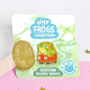 Golden Frog Hard Enamel Pin/tiny Frogs Collection - Serotonin Delivery ...