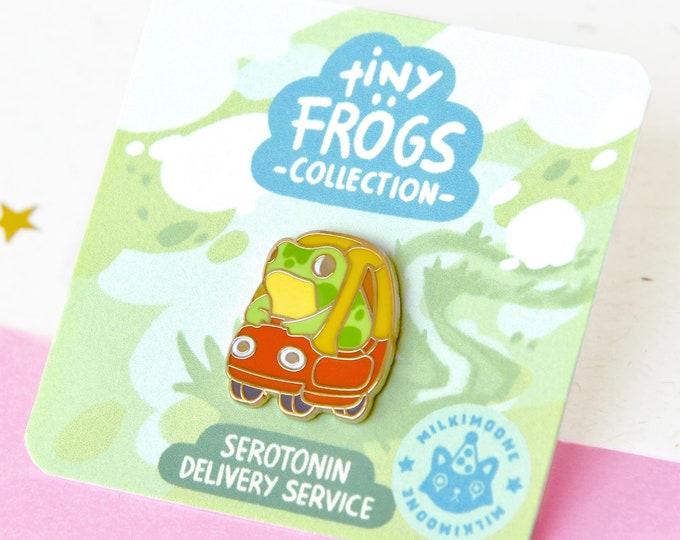 Golden Frog Hard Enamel Pin/tiny Frogs Collection - Serotonin Delivery ...