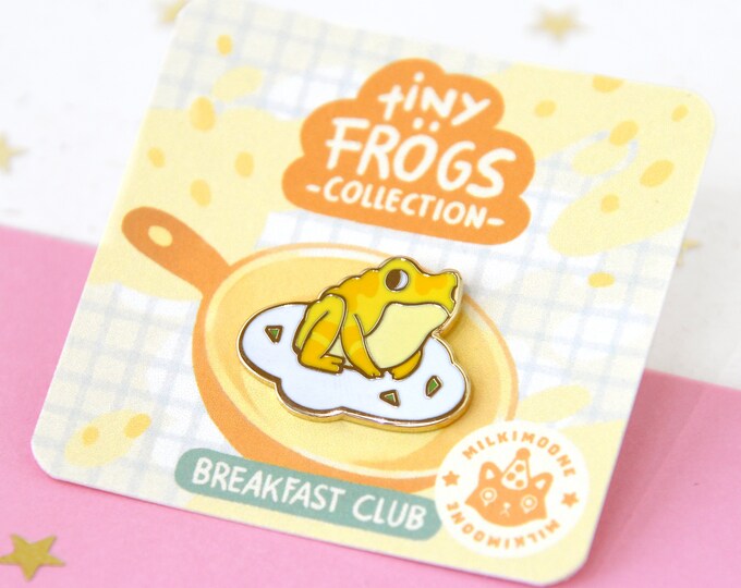 Tiny Golden Frog Hard Enamel Pin/ Tiny Frogs Collection- Breakfast Club ...