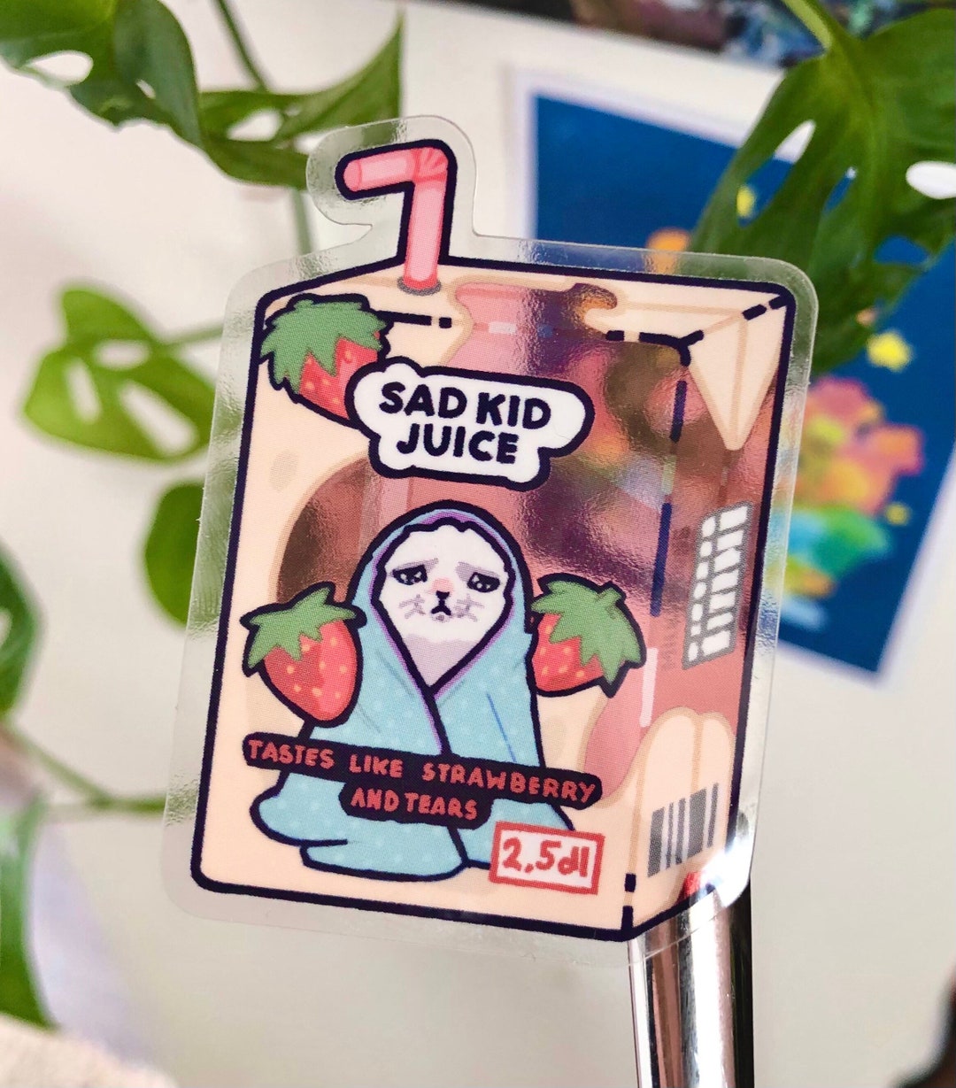 Sad Kid Juice Box - Sticker / Milkimoone - Etsy