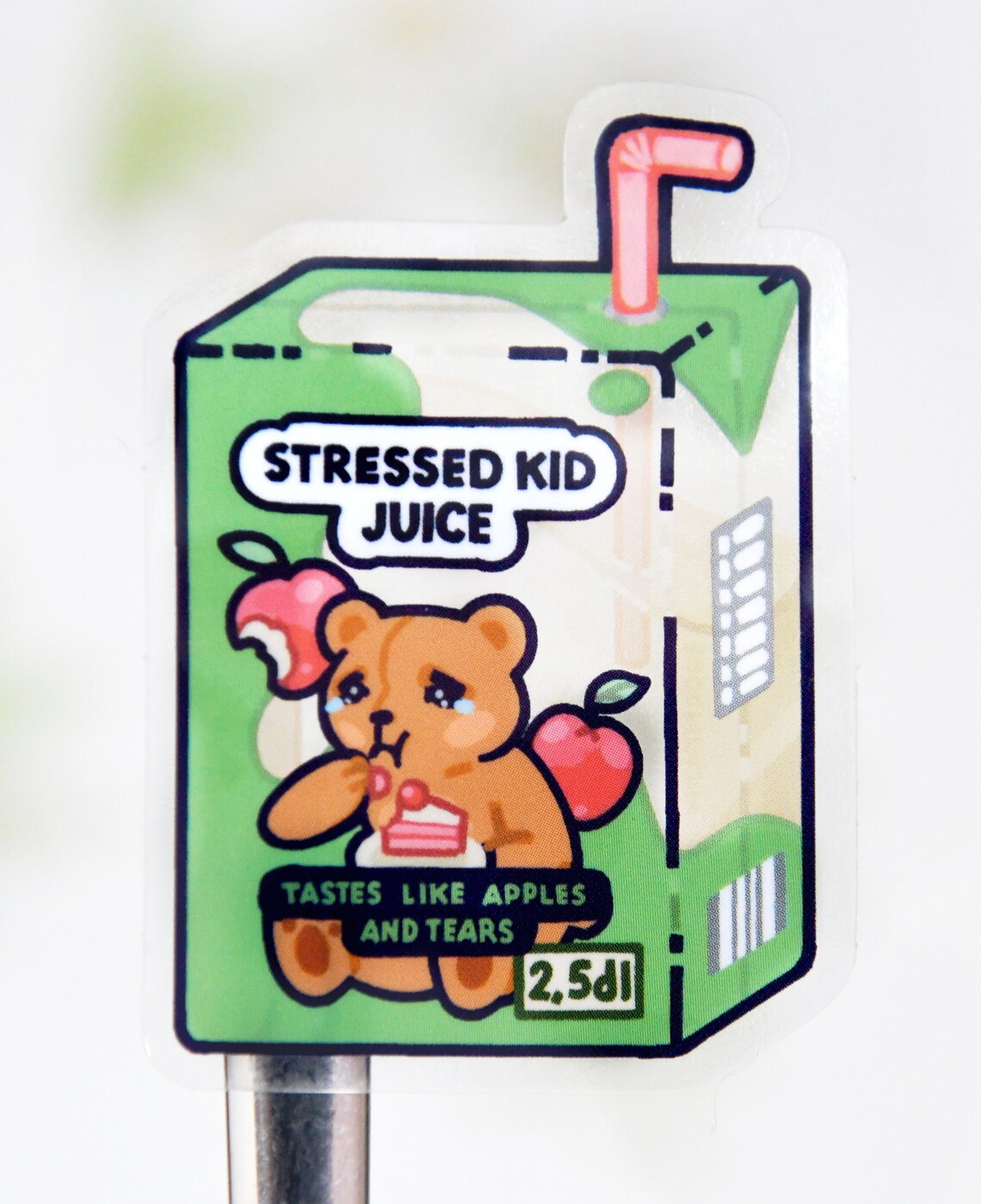 Stressed Kid Juice Box Transparent Sticker / Milkimoone - Etsy
