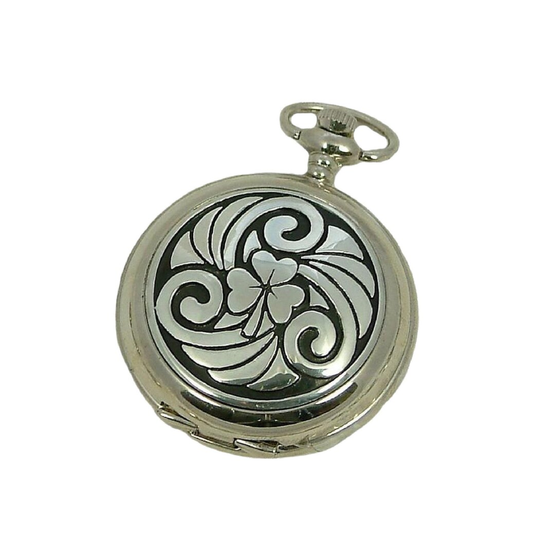 Irish Shamrock Design Pocket Watch With Free Optional Engraving - Etsy