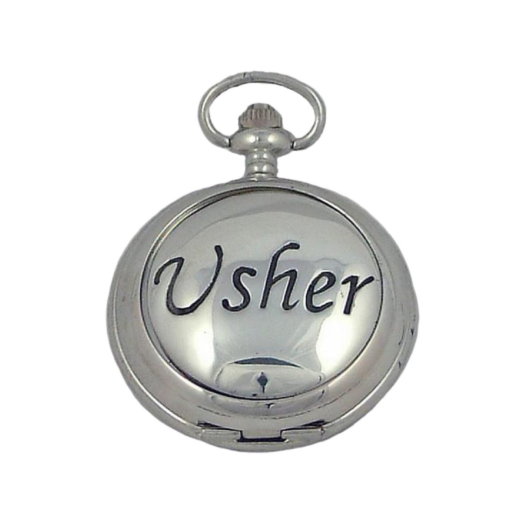Usher Design Pocket Watch With Free Optional Engraving - Etsy