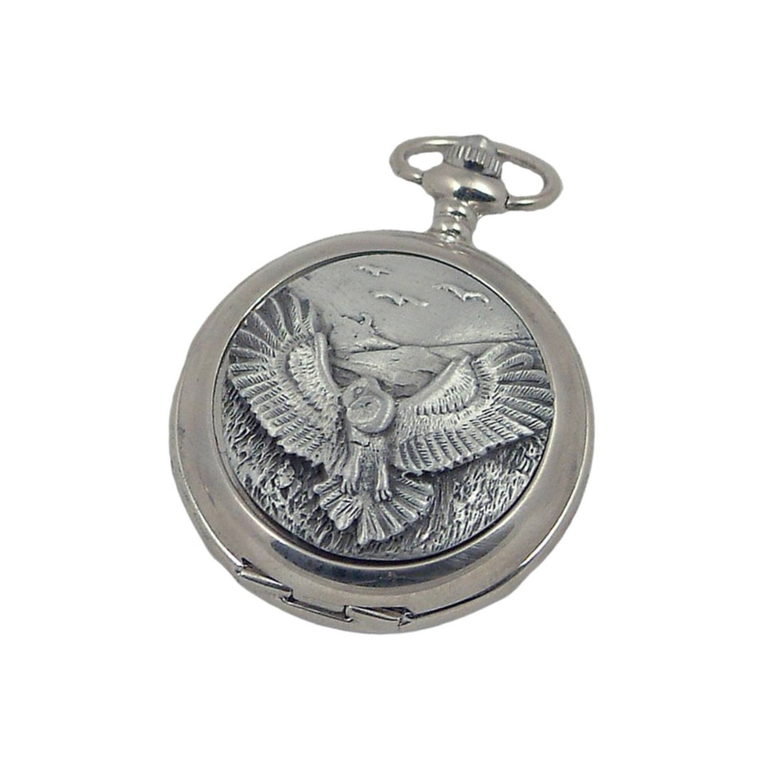 Owl Design Pocket Watch With Free Optional Engraving - Etsy