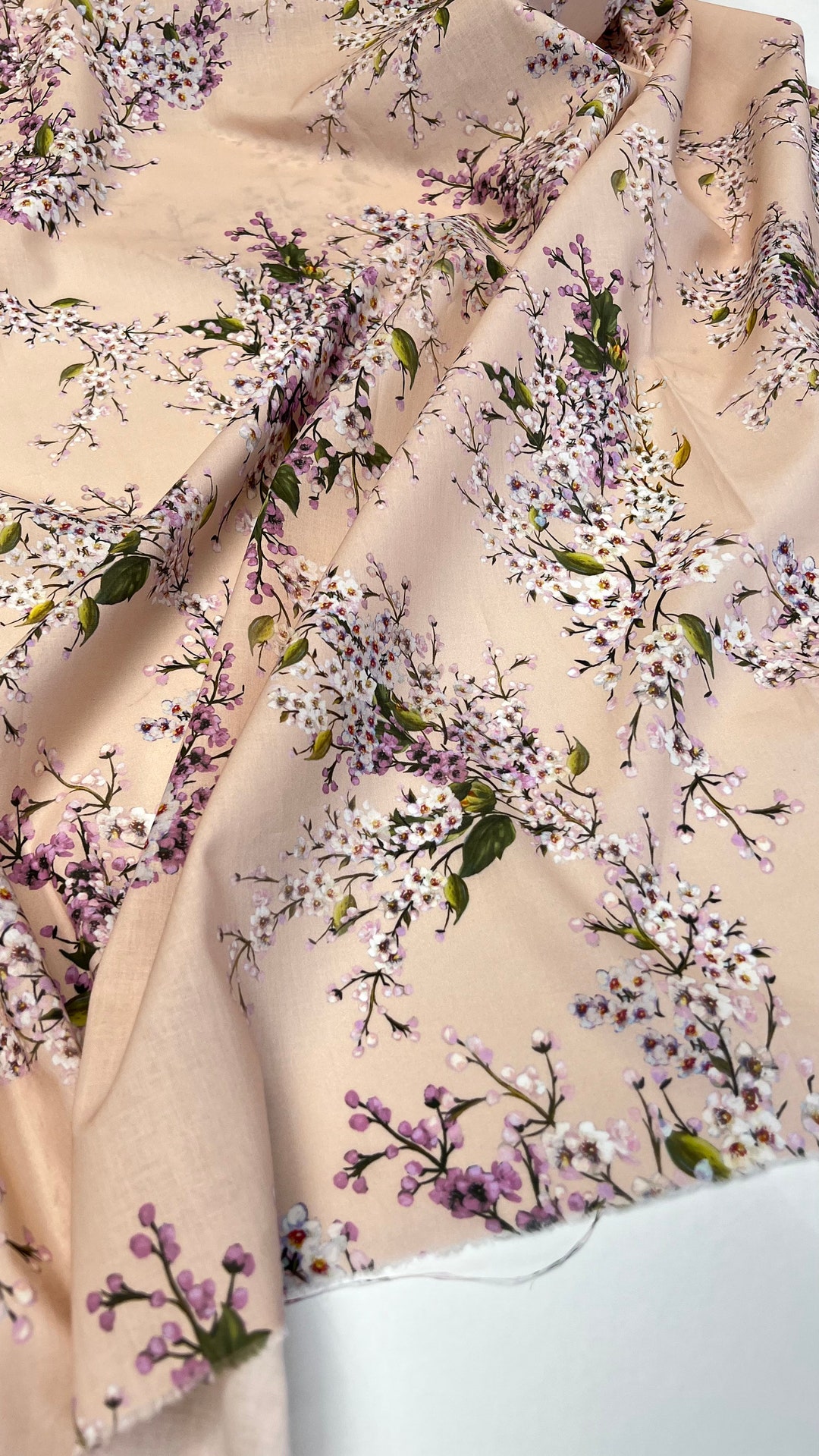 ITALIAN DESIGNER atemberaubende , reine Baumwolle-Batist, italienischer ...
