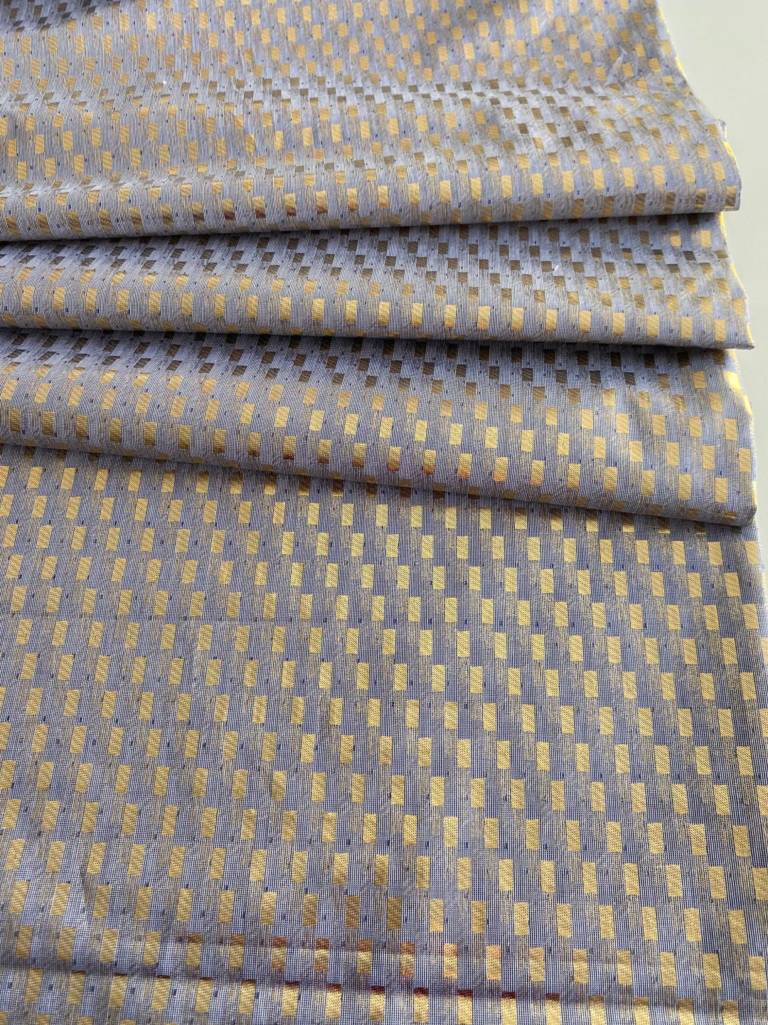 Designer Style Italian Cotton Fabric With Lurex Pattern - Etsy