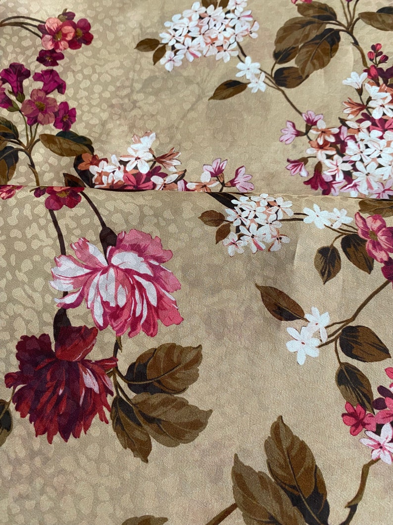 Italian Designer Viscose Fabric, Designer Print, Famous Designer Fabric ...