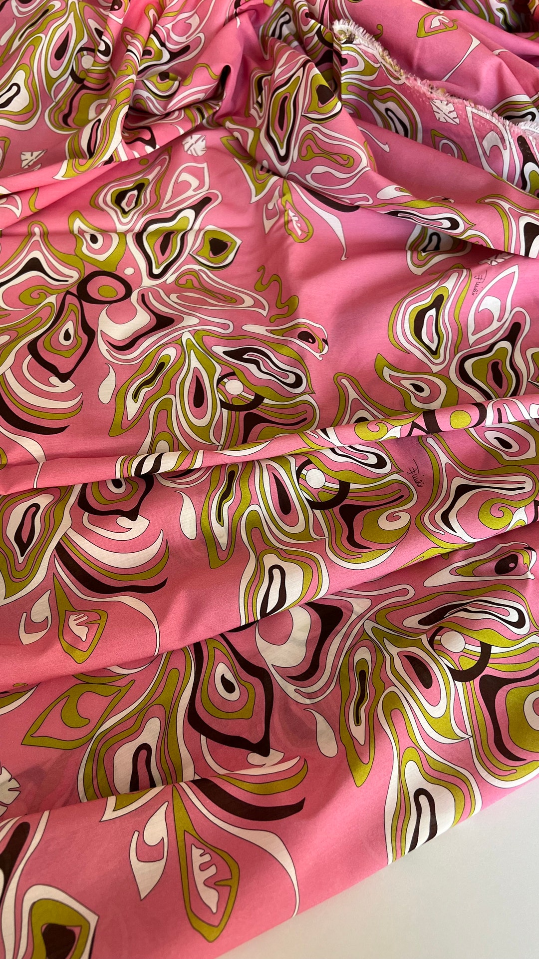 Italian Designer Cotton Fabric, Designer Print, Famous Designer Fabric ...