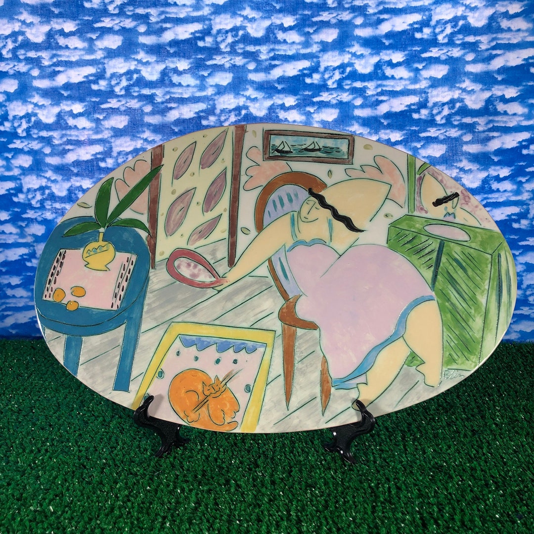 Vintage Modern Art on Tile - Etsy