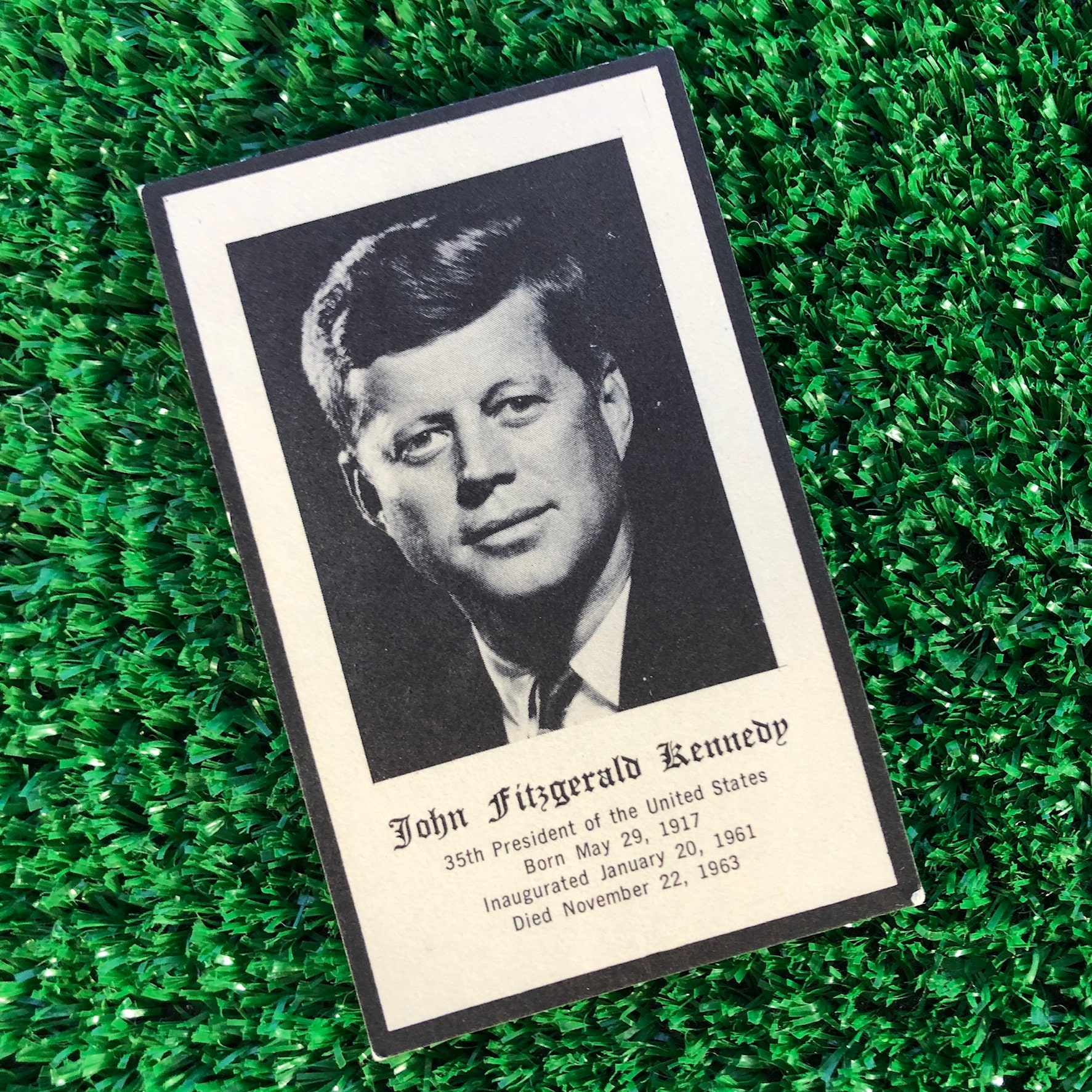 Original Vintage JFK Funeral Mass Prayer Card - Etsy