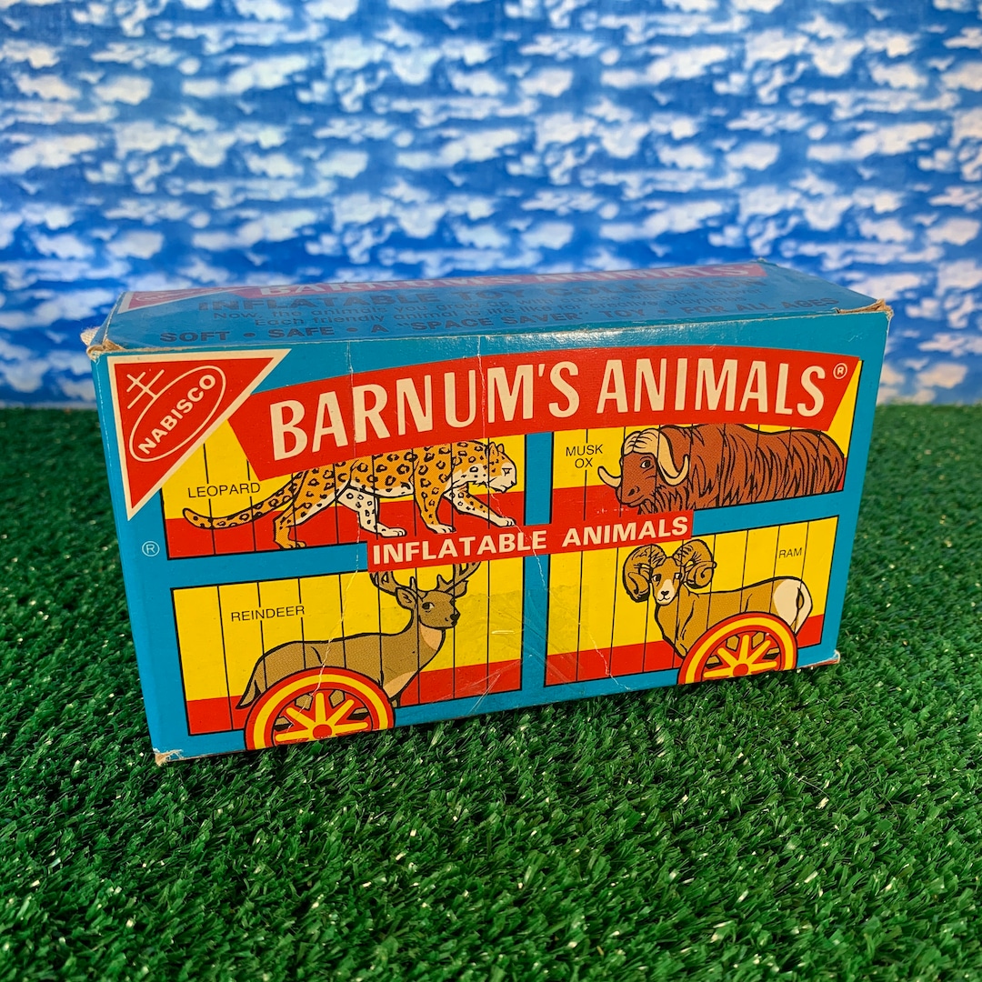 Barnum & Baileys Animal Crackers Inflatable Toy Giraffe - Etsy