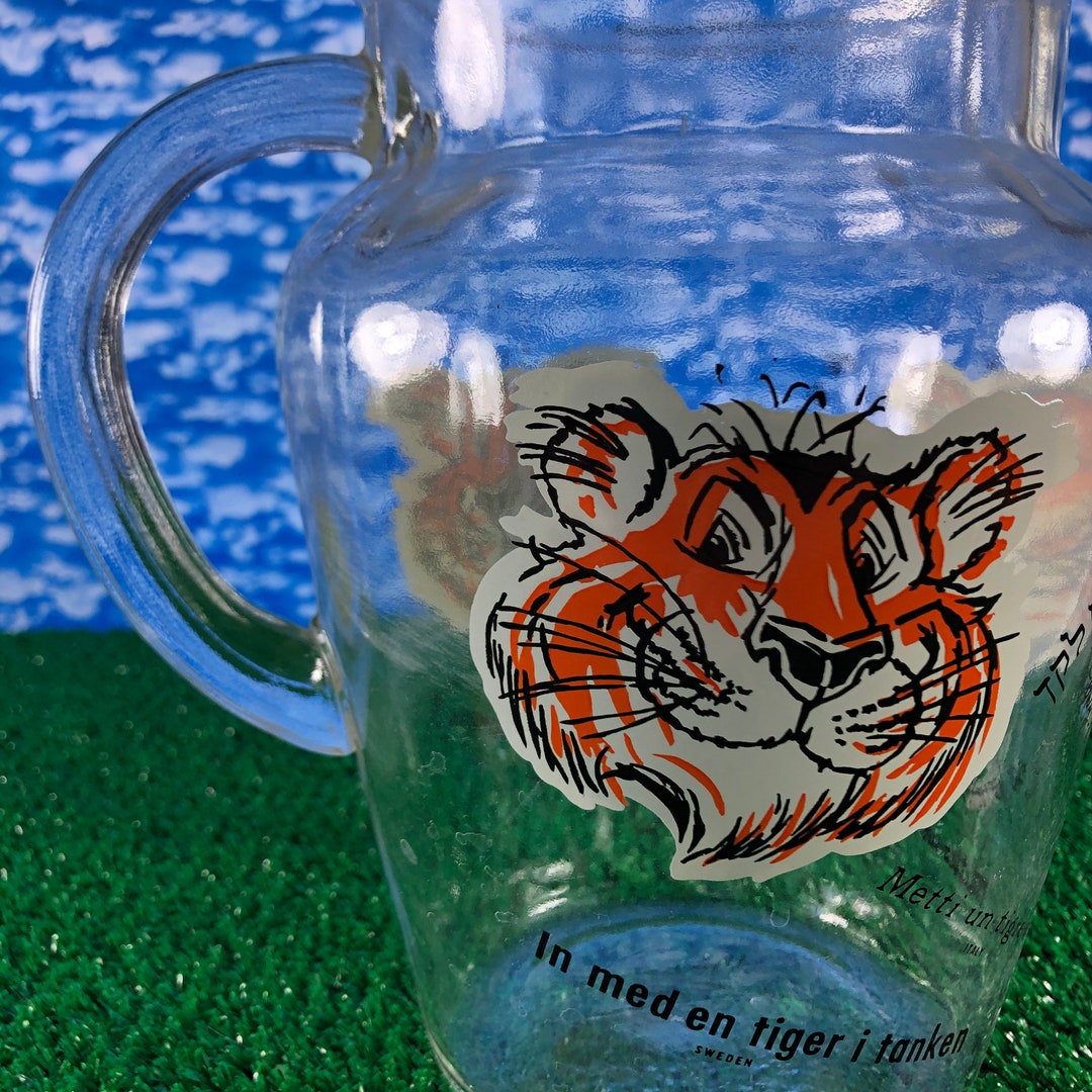 1960s Esso Tiger Glass Pitcher - Etsy