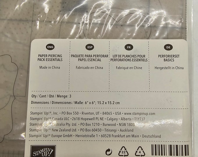 Stampin' up Paper Piercing Pack Essentials - Etsy