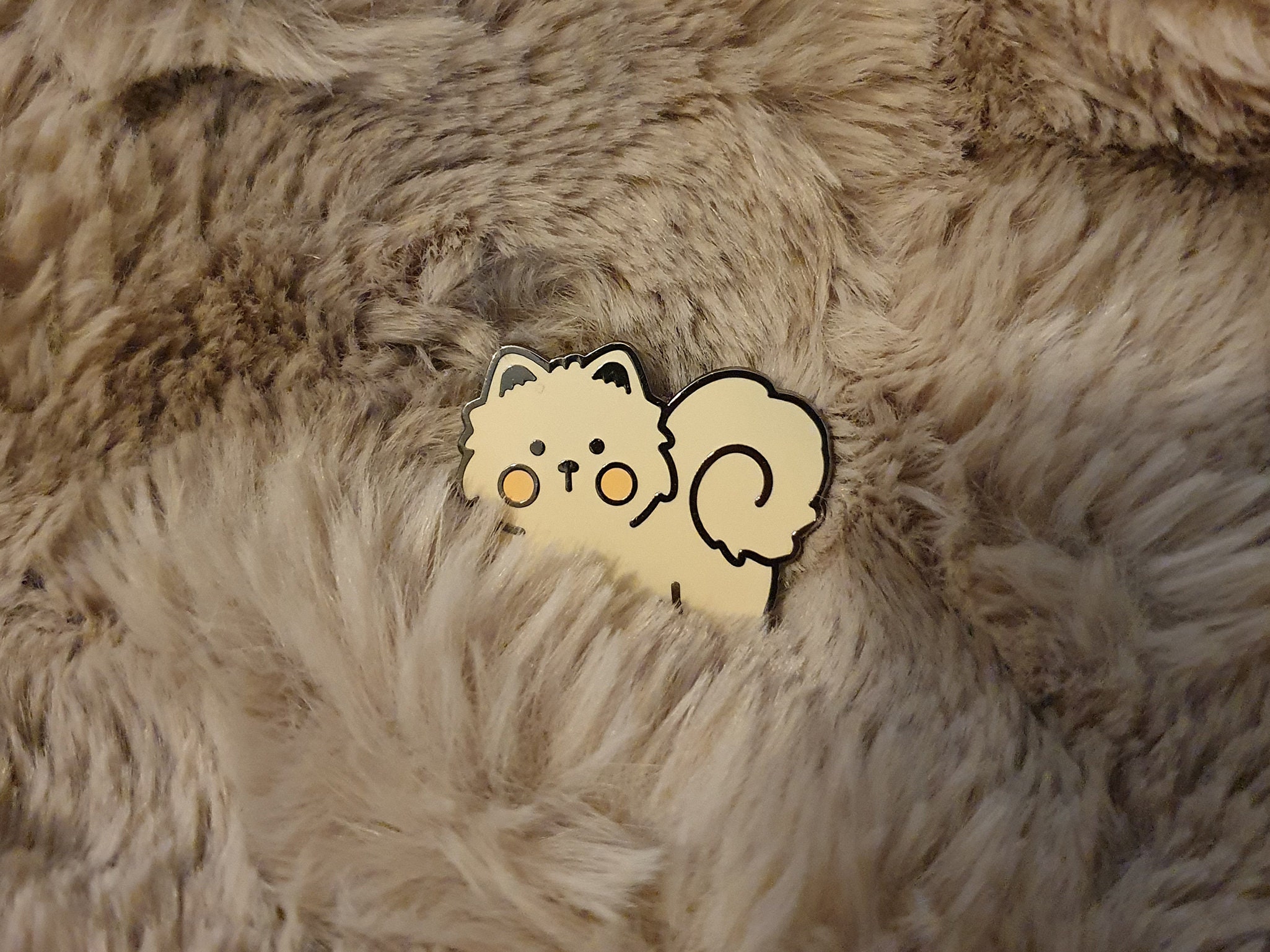Fluffy Pomeranian - Enamel Pin - Etsy