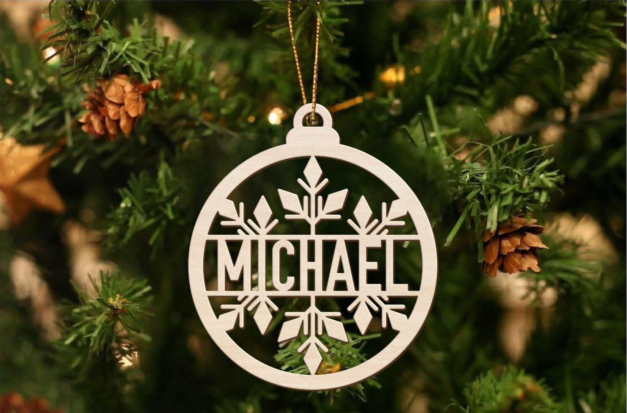 Personalized Christmas Ornament SVG Christmas Tree Ornament - Etsy