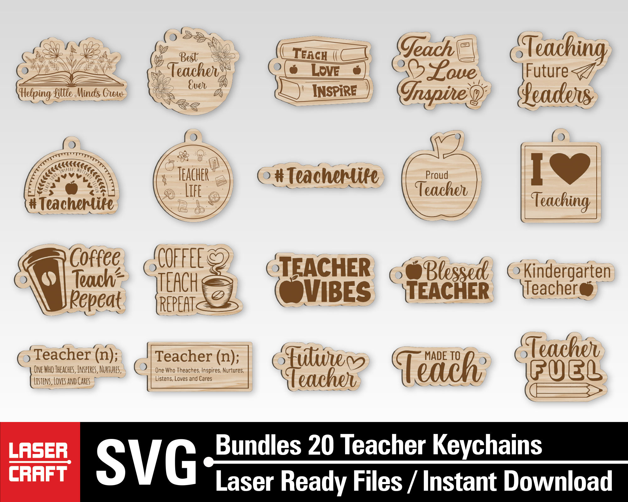 Teacher SVG Bundle Teacher Keychain Svg Teacher Keychain - Etsy UK