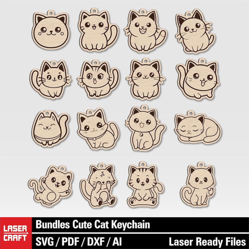 Key Cat Charm - Etsy