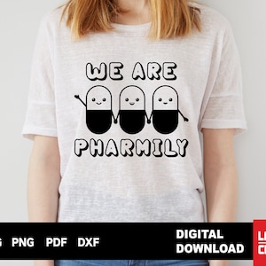 We Are Pharmily SVG, Pharmacist Gift, Pharmacy Illustrations (digital ...