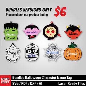 Frankenstein Name Tag SVG Files | Halloween Tags | Halloween Cut File ...