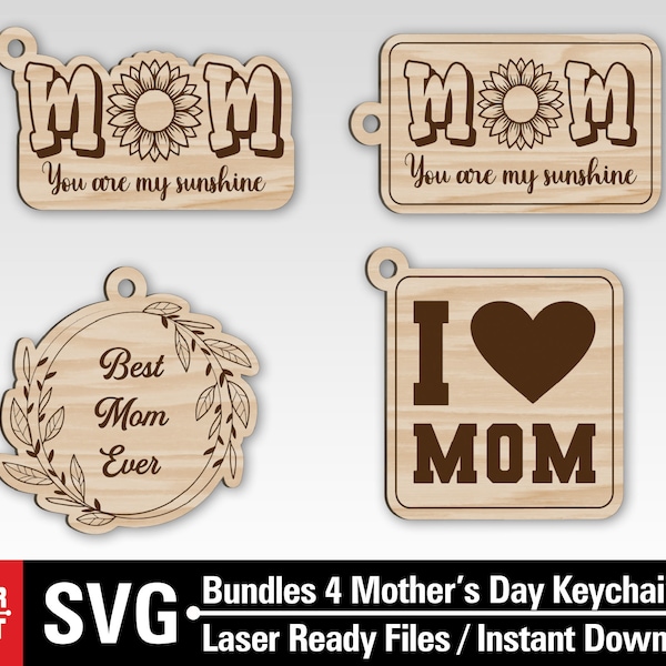 Mothers Day Keyring Svg - Etsy