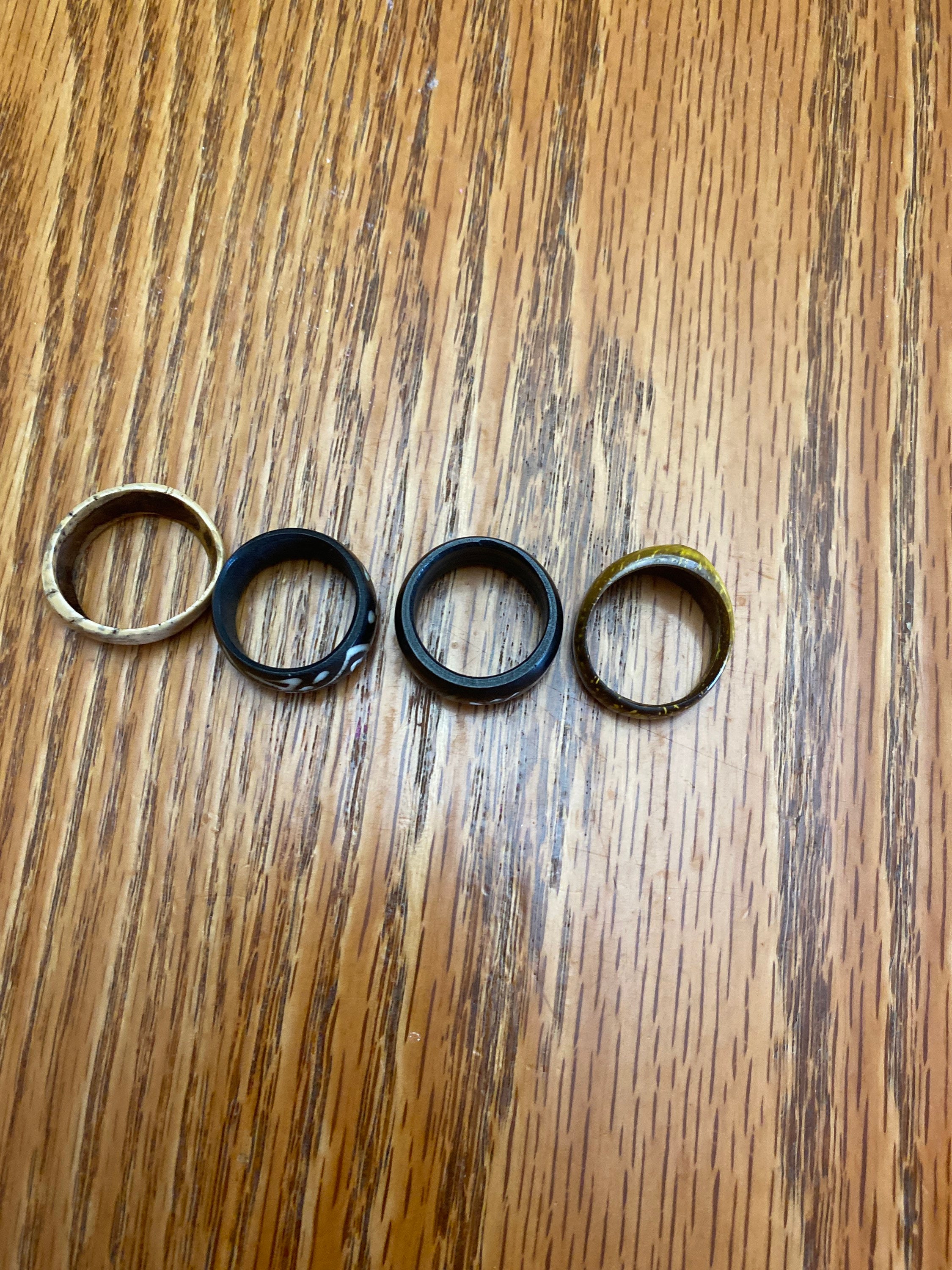 Size 8 1/2 Peruvian coconut rings | Etsy