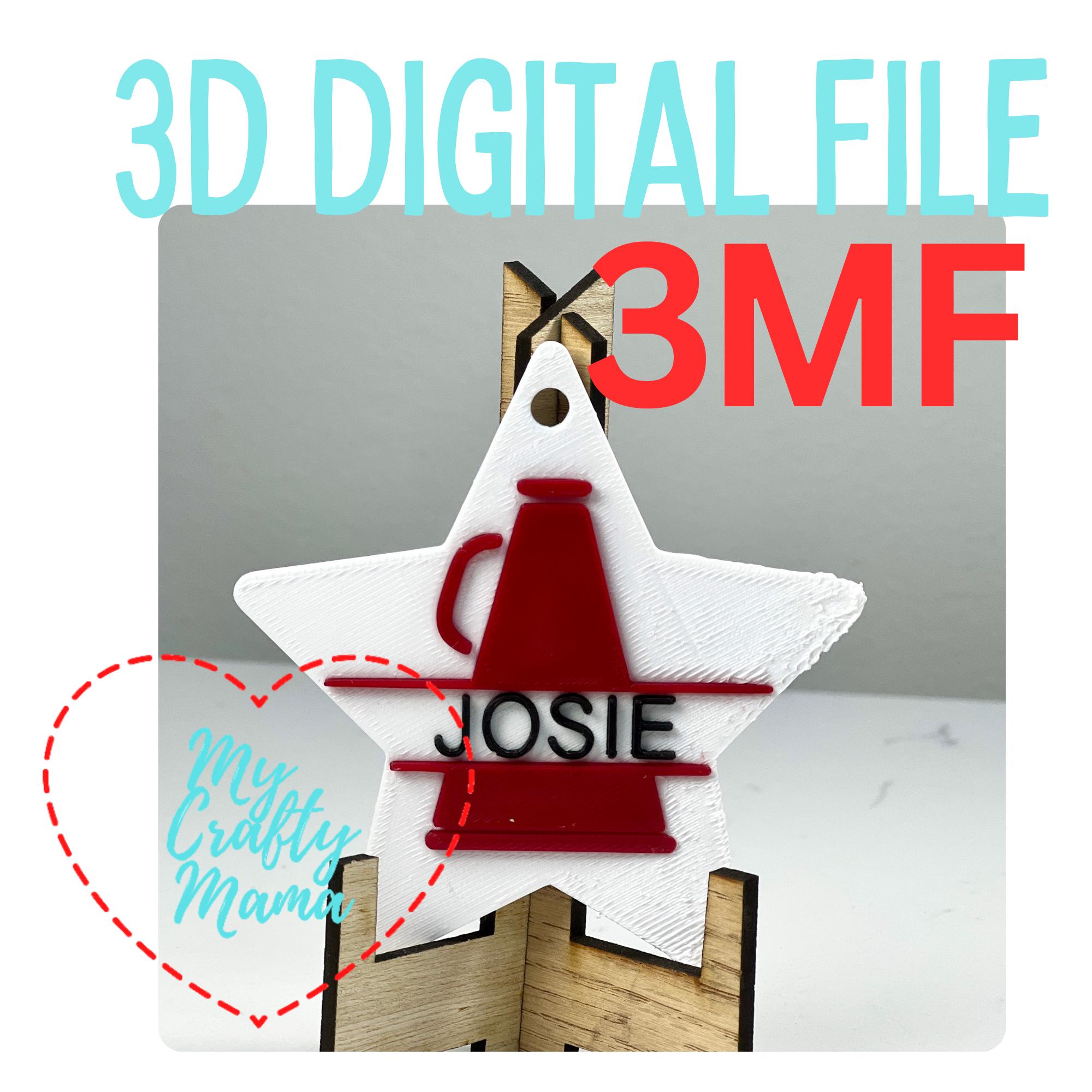 3D Print Cheerleading Keychain Bundle: Customizable Cheer Squad ...