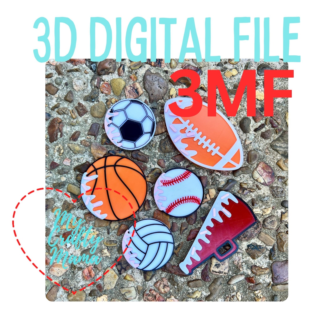 3d Printed Ice Cream Sports Bundle: Birthday Party Decor (3mf Digital ...