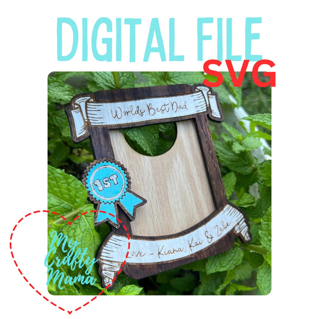 Dad Photo Frame SVG, Laser Cut File (digital Download) - Etsy UK