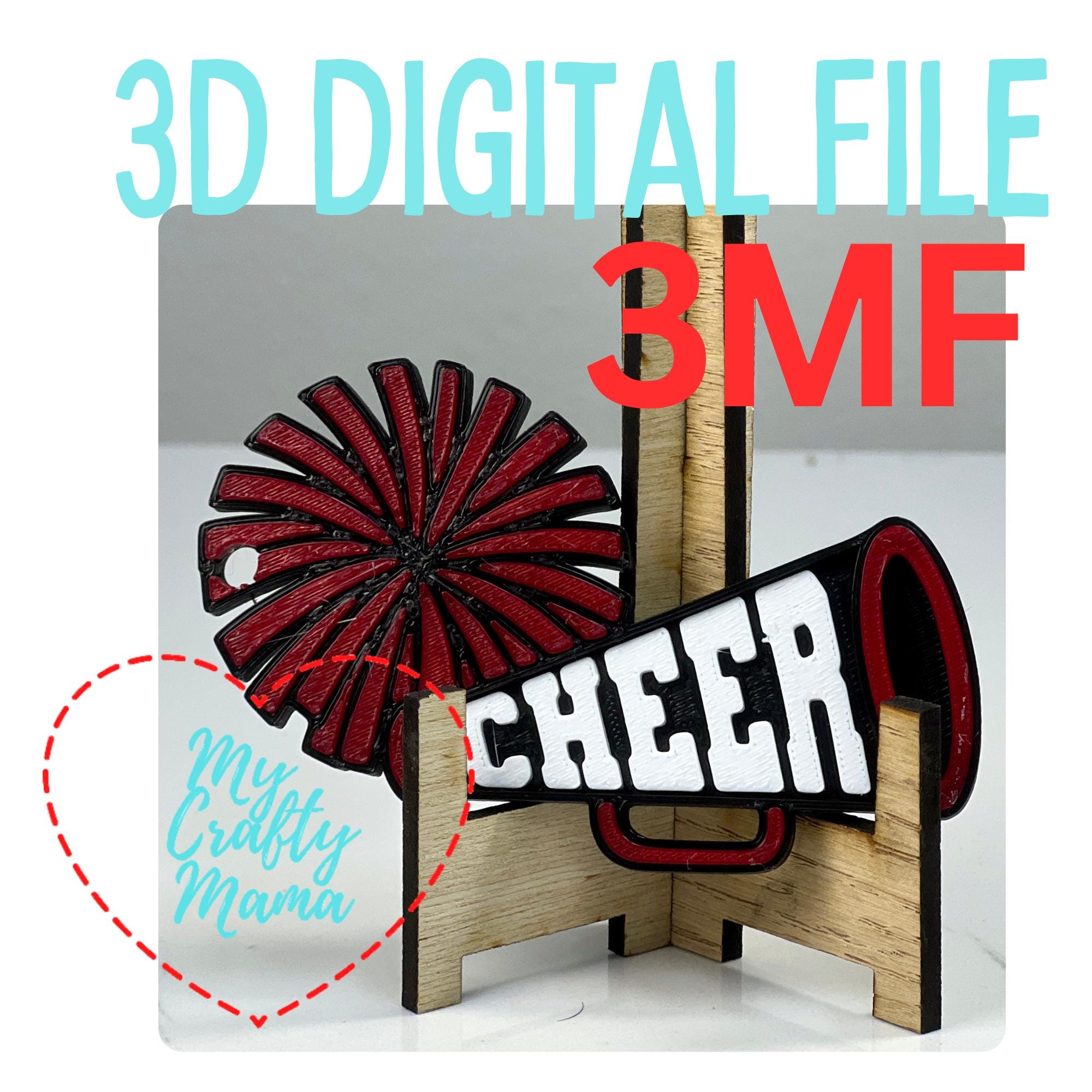3D Print Cheerleading Keychain Bundle: Customizable Cheer Squad ...