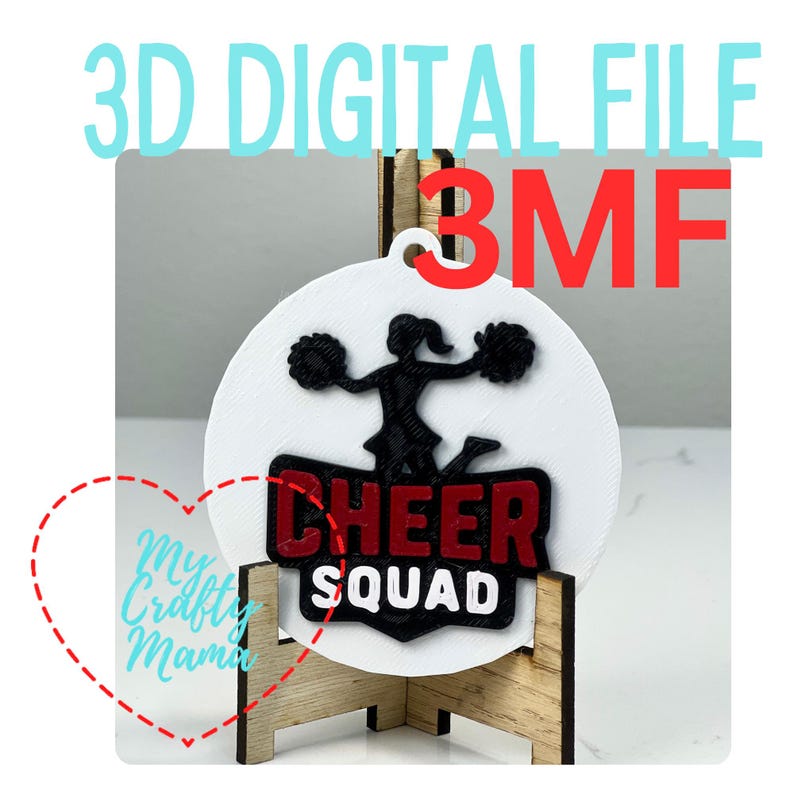 3D Print Cheerleading Keychain Bundle: Customizable Cheer Squad ...