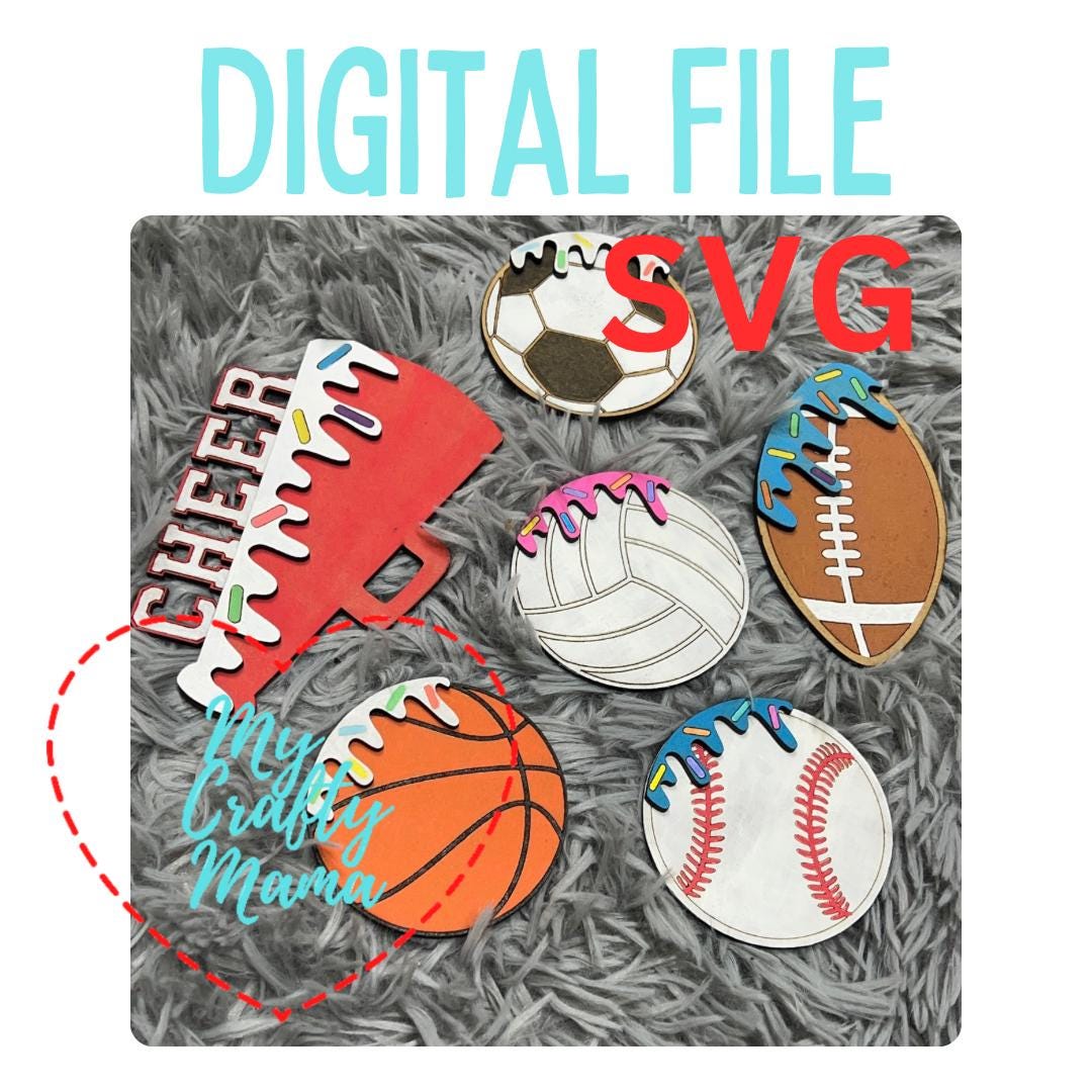 Laser Cut Ice Cream Sports SVG Bundle: Glowforge Ready (digital File ...